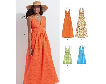 Sewing Pattern for Women's Dress, Shirt Dress, Button Front Dress ...