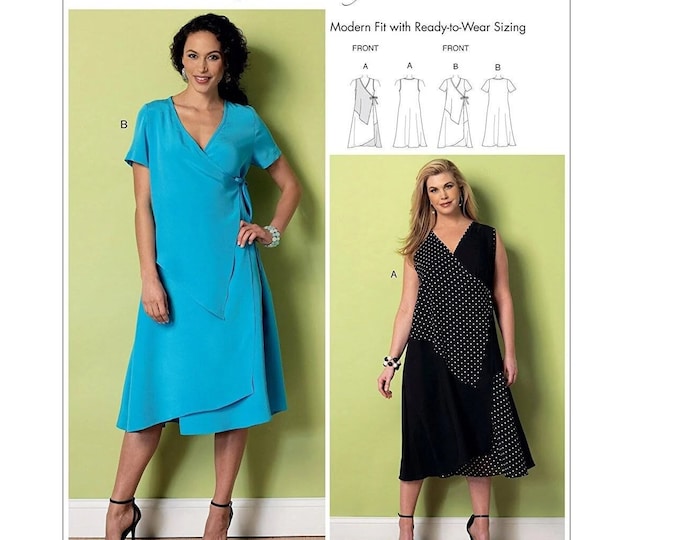 Sewing Pattern for Womens Dress, Sleeveless Dress, Long Sleeve Dress ...