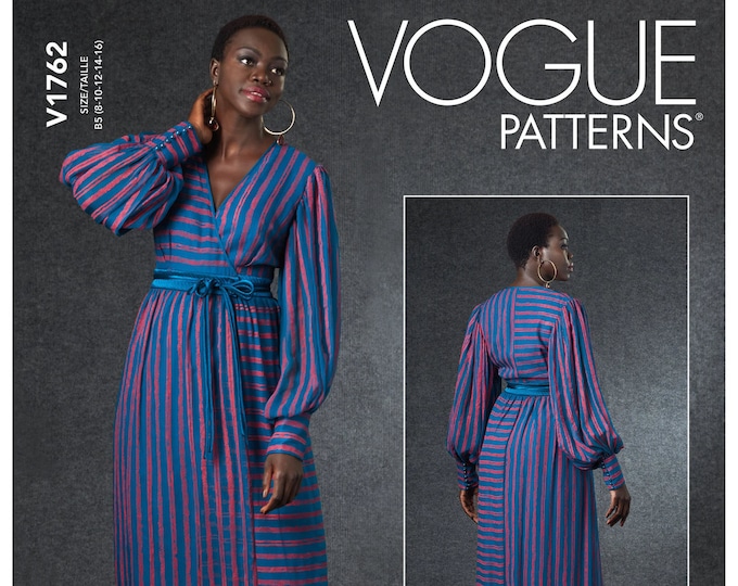 Vogue Sewing Pattern for Women's Dress, Maxi Dress Pattern, Pullover ...