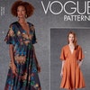 Vogue Sewing Pattern for Women's Dress, Pullover Dress, Loose Fitting ...