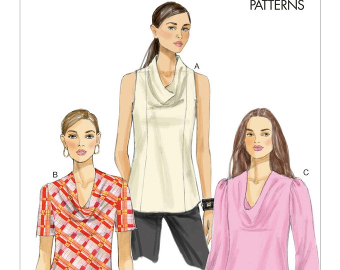 Vogue Sewing Pattern for Womens Pants and Tops, Womens Tunic, Button ...