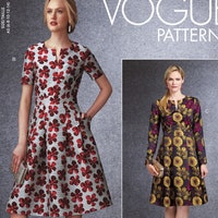 Vogue 8986 Vintage Sewing Pattern: Tucked Blouse With Back Buttons ...