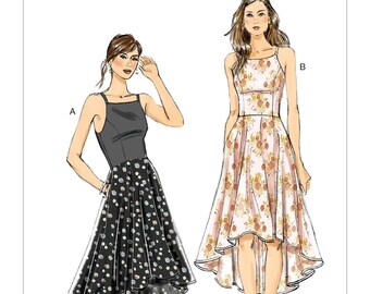 Easy Vogue Sewing Pattern for Women's Knit Dress, Summer Dress, Midi or ...
