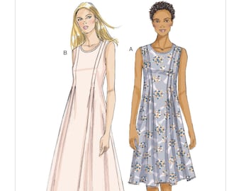 Easy Vogue Sewing Pattern for Womens Dress, Halter Neck Dress, Deep V ...