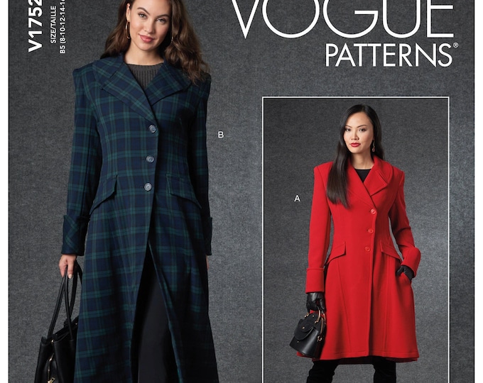 Vogue Sewing Pattern for Womens Jacket, Boxy Jacket, Oversized Jacket ...