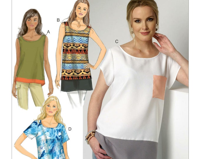 Easy Sewing Pattern for Women's Tops, Tank Top, Pullover Tops, Womens ...