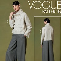 V1731 Vogue 1731 Sewing Pattern Marcy Tilton Design Pull-up Pants Side ...