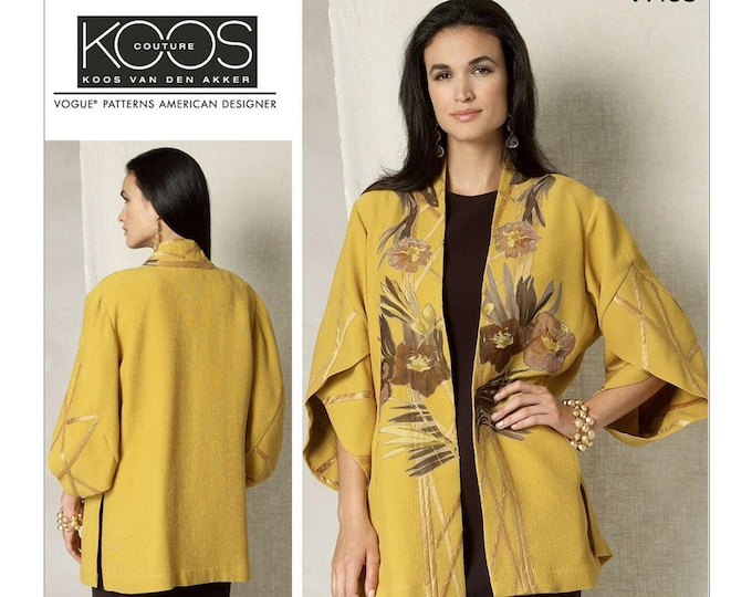 Vogue Sewing Pattern for Womens Jacket, Kimono Jacket, Womens Cardigan ...