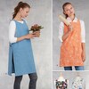 Sewing Pattern for Women's Aprons, Pullover Apron, Gardening Apron ...