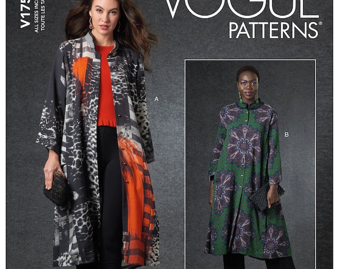 Easy Vogue Sewing Pattern for Womens Duster Jacket, Womens Cardigan ...