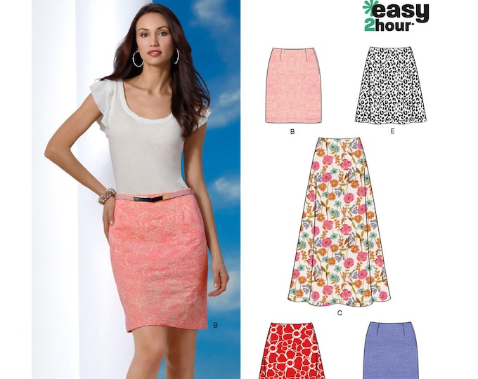 New Look New Look Pattern 549 6287 Misses' Woven Skirts in Four ...
