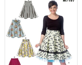 Sewing Pattern for Womens Skirts, Midi Skirt, High Waisted Skirt ...