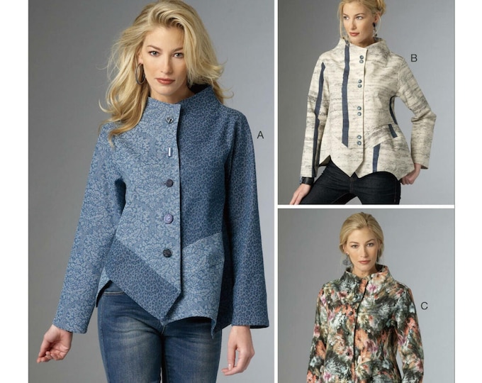 Vogue Sewing Pattern for Womens Jacket, Trench Coat, Button Front ...