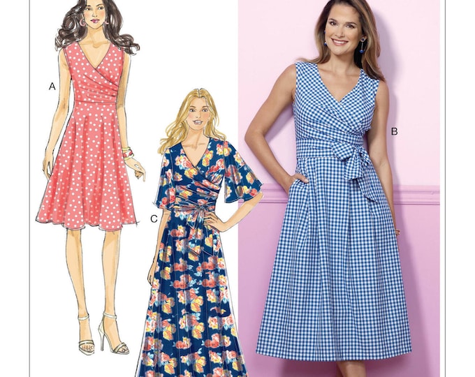 Easy Sewing Pattern for Women's Dress, Fit and Flare Dress Pattern ...