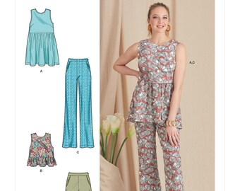 Sewing Pattern for Women's Tops, Dress, and Pants, Maxi Dress, Tank Top ...