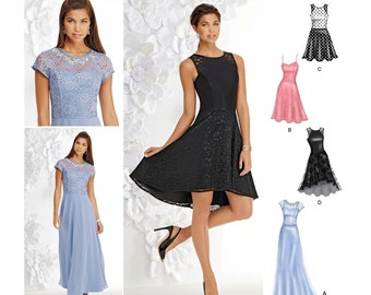 Sewing Pattern for Womens Evening Dress, Formal Dress Pattern, Evening ...