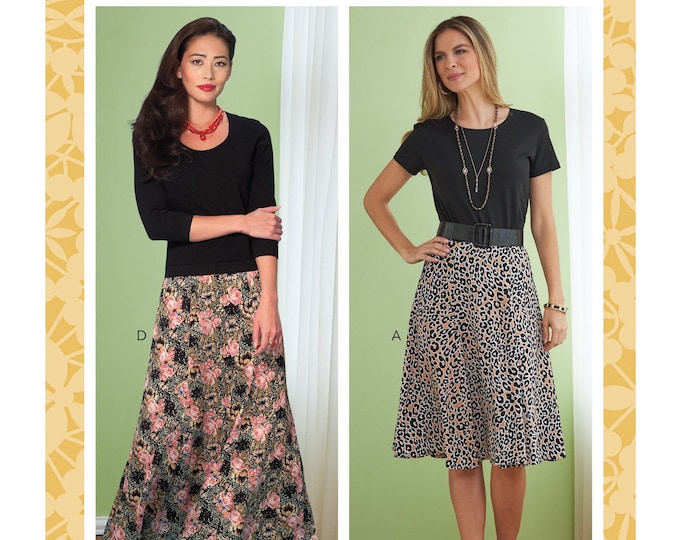 Easy Sewing Pattern for Women's Skirts, Maxi Skirt, Flared Skirt ...