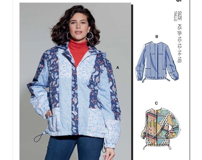 Vogue Sewing Pattern for Womens Jackets, Peplum Jacket, Zip Front Coat ...
