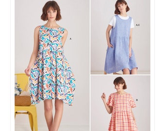 Easy Sewing Pattern for Women's Dress, Maxi Dress, Summer Dress, V Neck ...