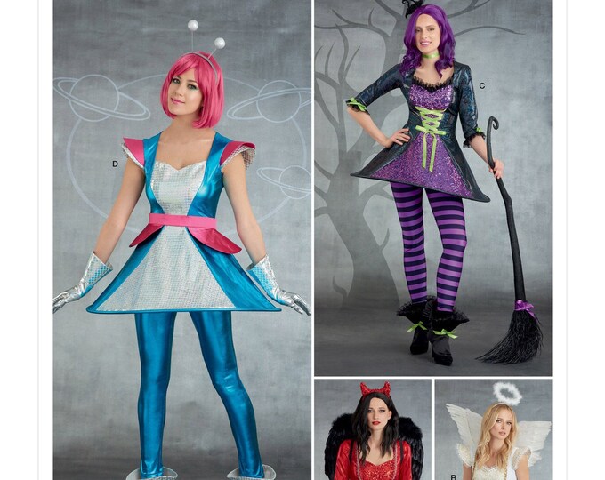 Sewing Pattern for Women's Costume, Costume Dress, Witch Costume, Angel ...