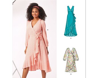 Sewing Pattern for Womens Knit Dress, Top, Skirt, and Pants, Knit Maxi ...