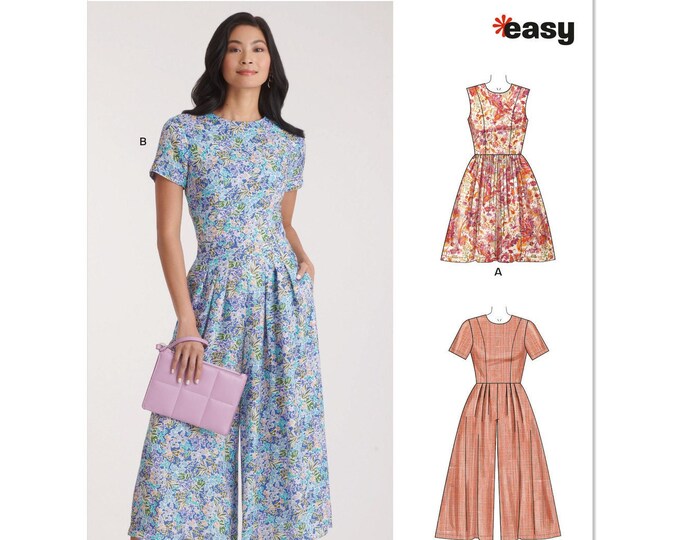 Sewing Pattern for Womens Dress, Womens Overalls, Denim Jumper, Overall ...