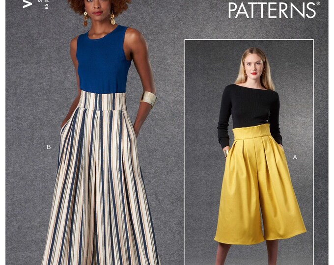 Easy Vogue Sewing Pattern for Womens Pants, Wide Leg Pants, Palazoo ...