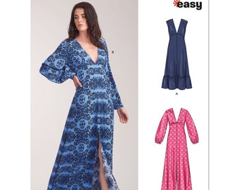 Sewing Pattern for Women's Dress, Sleeveless Dress, Classic Dress ...