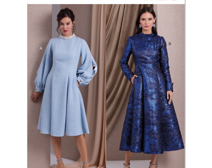 Sewing Pattern for Women's Dress, Boho Dress Pattern, Long Sleeve Dress ...