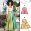 Sewing Pattern for Womens Tops and Skirts, Tiered Skirt, Bustier Tops ...