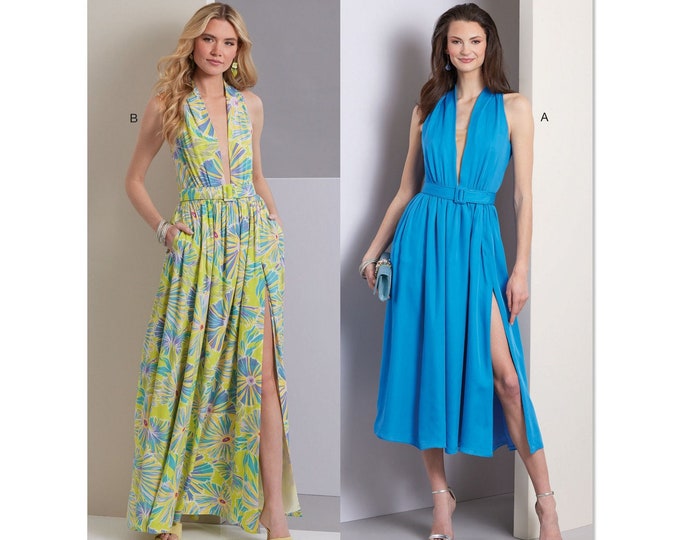 Sewing Pattern for Women's Dress, Wrap Dress, Summer Dress, Sleeveless ...