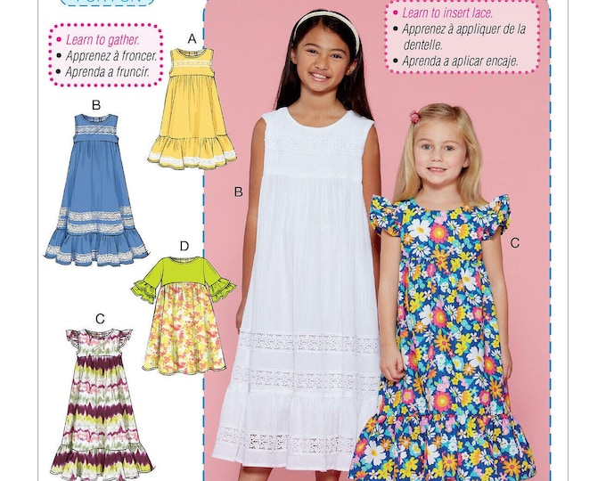 Sewing Pattern for Girls and Teen Girls Dress, Girls Maxi Dress, Summer ...