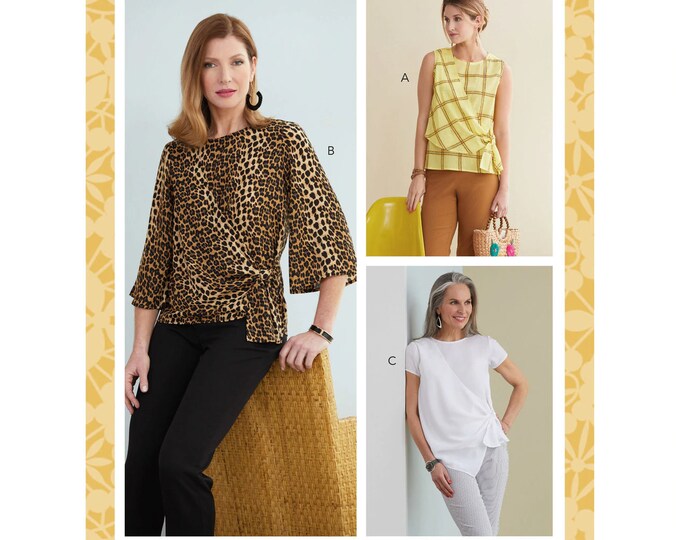 Sewing Pattern for Women's Tops, Puff Sleeve Top Pattern, Button Front ...