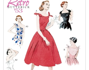 Sewing Pattern for Women's Dress Vintage 50s Style Dress - Etsy
