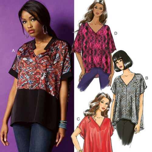 Easy Sewing Pattern for Women's Tops and Tunics Dolman - Etsy