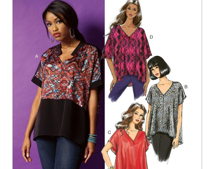 Easy Sewing Pattern for Women's Tops and Tunics, Dolman Sleeve Tops ...