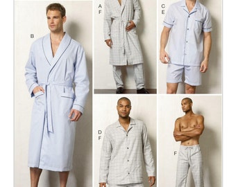 Vogue Sewing Pattern for Men's Shirts, Pants, and Shorts, Collared ...