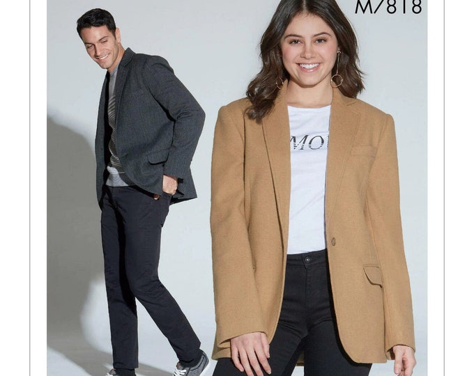 Sewing Pattern for Men's Jacket, Mens Blazer Jacket Pattern, Lined ...