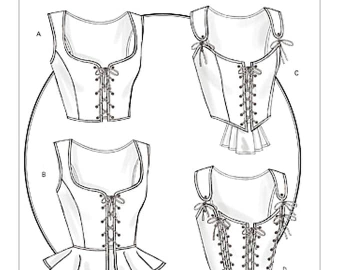 Sewing Pattern for Womens Boned Corset, Lace Front Corset Pattern ...