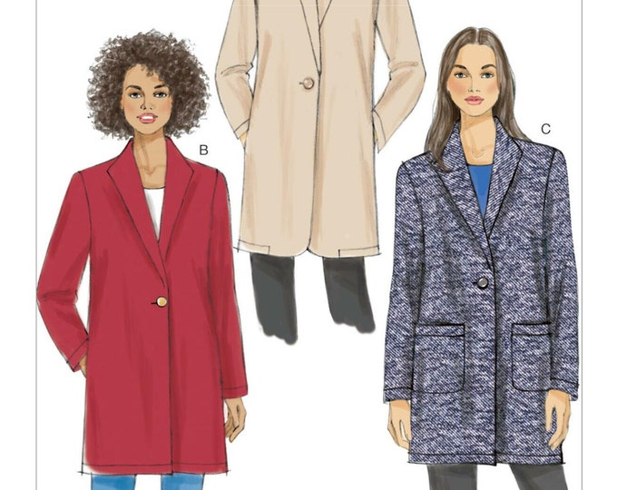 Vogue Sewing Pattern for Womens Jacket, Boxy Jacket, Oversized Jacket ...