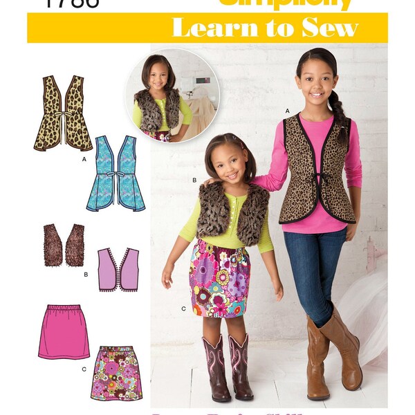Girls Vest Pattern - Etsy