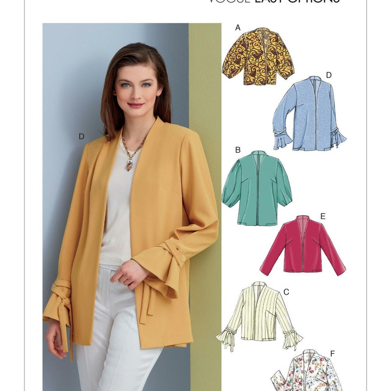 Vogue Jacket Pattern - Etsy