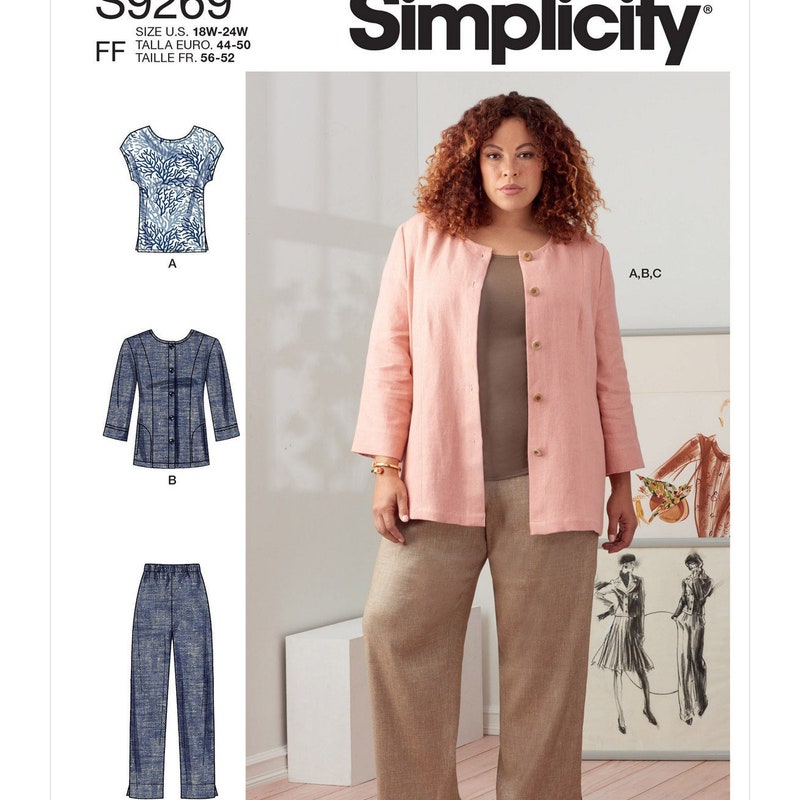 Plus Size Jacket Pattern - Etsy