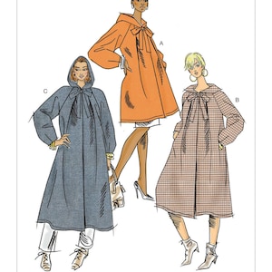 Easy Vogue Sewing Pattern for Womens Jacket, Loose Fitting Jacket, Long ...