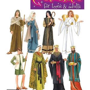 Sewing Pattern for Adult Costumes, Biblical Costume, Nativity Costume ...