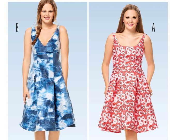 Sewing Pattern for Womens Dress, Summer Dress Pattern, Fit and Flare ...