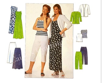 Easy Sewing Pattern for Women's Vest, Top, Dress, and Pants, Knit Dress ...