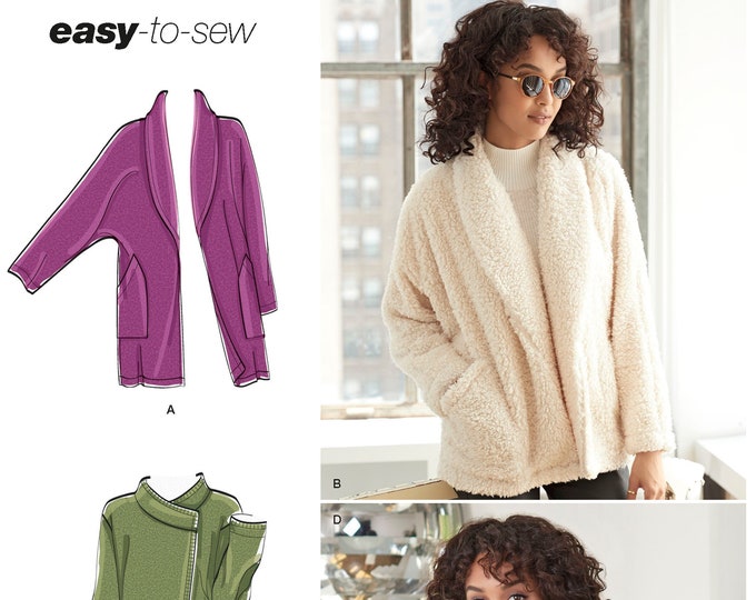 Sewing Pattern for Women's Jacket, Cape Jacket, Winter Coat, Capelet ...