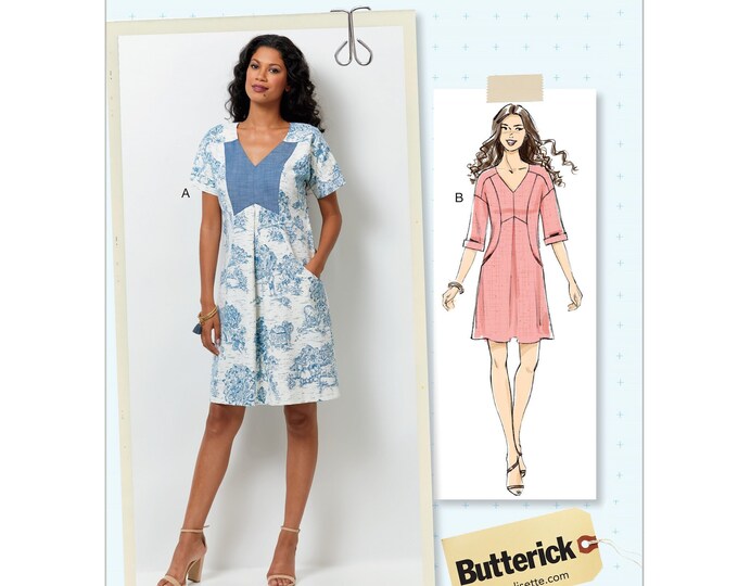 Easy Sewing Pattern for Womens Dress, Pullover Dress, Summer Dress, V ...