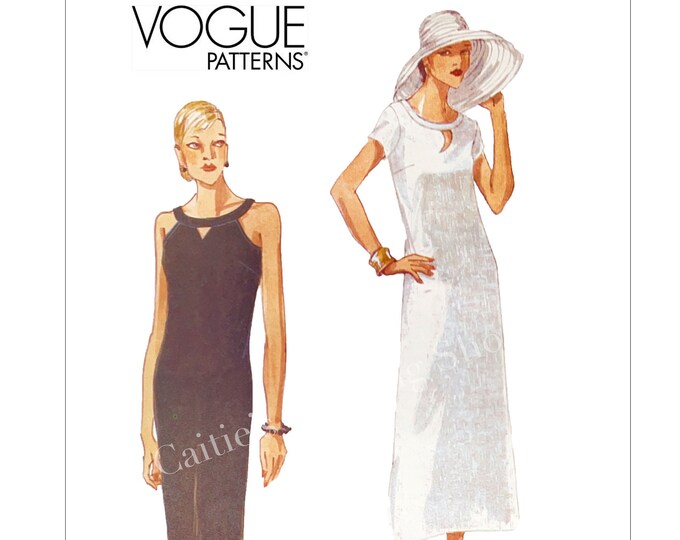 Vogue Sewing Pattern for Womens Dress, Summer Dress, A Line Dress ...